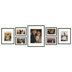 Three Posts™ Luray 7 Piece Matte Metal Gallery Picture Frame with Real Glass Set & Reviews | Wayfair